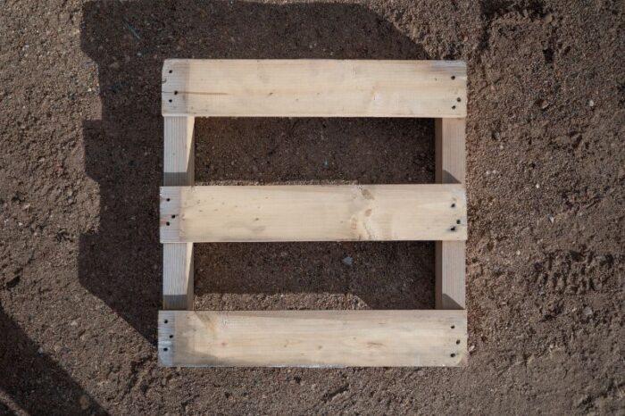 300kg Capacity SKID 600mm x 600mm x 110mm Pallet No Bottom Boards ...
